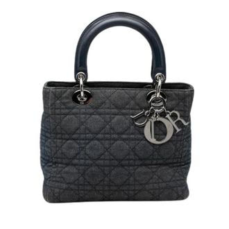 Dior Pre-owned Lady Satchel - Gestepptes Denim - - Pre-owned - Damen - Blau - ONE SIZE