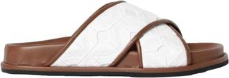 Max Mara Femme, Chaussures, Blanc, Taille: 40 EU Canvas Slider
