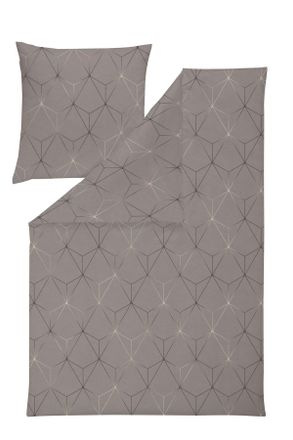 ESTELLA Bettw&auml;sche Atelier, Taupe, Textil, Graphik, 135x200 cm, Textiles Vertrauen - Oeko-Tex, hautfreundlich, Schlaftextilien, Bettw&auml;sche, Bettw&auml;sche, Satin-
