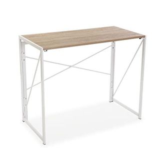 VERSA Jack Bureau Informatique Bureau Sécretaire Poste de Travail Table détude pour Ordinateur Gaming, Pliable, Dimensions (H x l x L) 74 x 45 x 90 cm, Bois