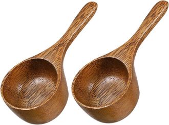 Artibetter 2 St&uuml;ck Holz Kaffeel&ouml;ffel Pr&auml;ziser Messl&ouml;ffel aus Robustem Holz f&uuml;r Kaffee Backen und Kochen Kleine K&uuml;chenutensilien f&uuml;r Kaffeebohnen Gew&uuml;rze und Teez