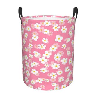 Generic Wundersch&ouml;ne Blumen, S&uuml;&szlig;er Sommer Korb Aufbewahrung Rund Korb W&auml;sche Stehender W&auml;schetonne F&uuml;r Kleidung Decken Badezimmer