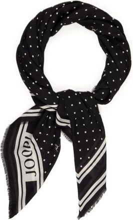 Joop unisex, Accessoires, Noir, Taille: ONE Size Contrast Dot Scarf