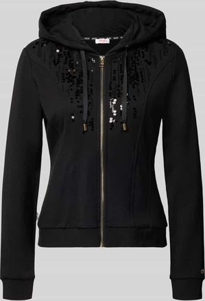 Liu Jo Sweatjacke aus Viskose-Elasthan-Mix mit Pailletten