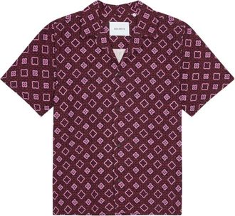 Les Deux Homme, Chemises, Rouge, Taille: S Ss Lukas Shirt