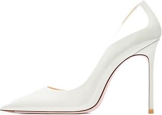 Generic Eestfy Escarpins de Cour Classiques Femme &Eacute;l&eacute;gants en Cuir Vernis Bout Pointu Talons Aiguilles Professionnels Talons Hauts Escarpins de Ville Design &agrave;
