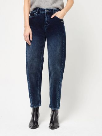 Gang 5-Pocket-Jeans GANG 94BLAKE, Damen, Gr. 24, Normalgr&ouml;&szlig;en, dunkelblau used, 98% Baumwolle, 2% Elasthan, unifarben, gerade, unten schmal lang, Jeans 5-P