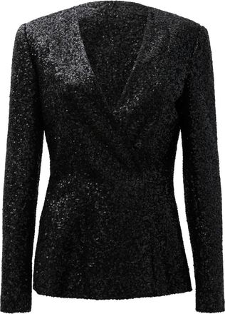F.it blazer à sequins - Noir