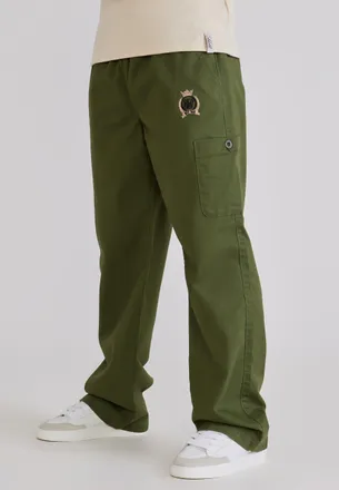 Siksilk Herren Khaki Gr&uuml;ne Baggy Cargos XXL
