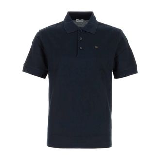 Burberry Polohemd aus Baumwoll-Piqu&eacute; - - Tops - Herren - Blau - S