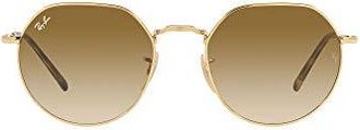 Ray-Ban Lunettes de soleil unisexes Rb3565 Jack, Dégradé marron/transparent, 55 mm