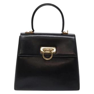 Ferragamo Pre-owned Leder Handtaschen - - Pre-owned - Damen - Schwarzk - ONE SIZE