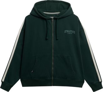 Superdry Damen Lässige Athletic Essentials Kapuzenjacke Emaillegrün 44