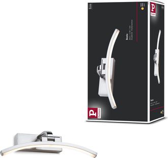 Paulmann 95556 LED Bilderleuchte Bento 300mm incl. 1x6 W Warmweiß Alu gebürstet Bildbeleuchtung Metall Beleuchtungssystem 3000 K