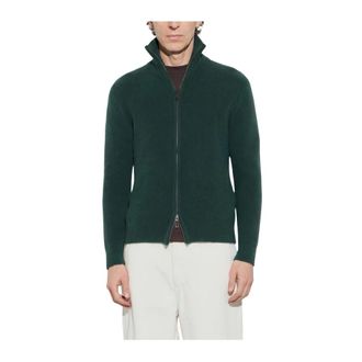 Paolo Pecora Gilet en maille - Homme - Pulls - Vert - Taille: XL