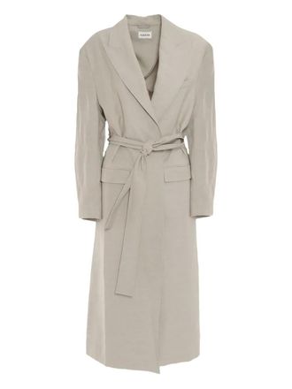 P.A.R.O.S.H. trench &agrave; taille ceintur&eacute;e - Gris
