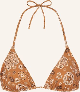 SKIMS Skims Triangel-Bikini-Top Signature Swim braun