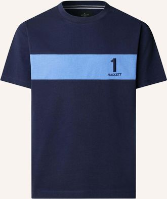 Hackett T-Shirt Heritage Nbr Panel T blau