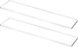 Generic Schrank-Regale aus Acryl - 2er Pack transparente Schwerlast-Eins&auml;tze, vielseitig einsetzbar f&uuml;r K&uuml;che | Badezimmer, Wohnzimmer, Wand, Speisekammer, co