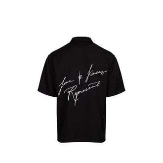 Represent Chemise fluide boutonn&eacute;e unie