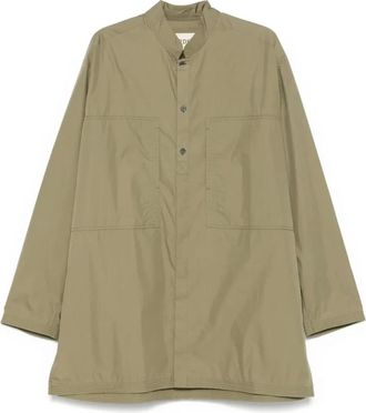Mordecai Mordecai, Homme, Vestes, Vert, Taille: XL Chemise &agrave; col mao