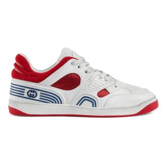 Gucci Basket Schn&uuml;r-Sneakers - - Shoes - Herren - Wei&szlig; - 44 EU