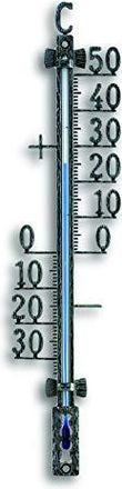 TFA Dostmann Analoges Thermometer aussen, 12.5001.50, wetterfest, zur Kontrolle der Außentemperatur, altzinn