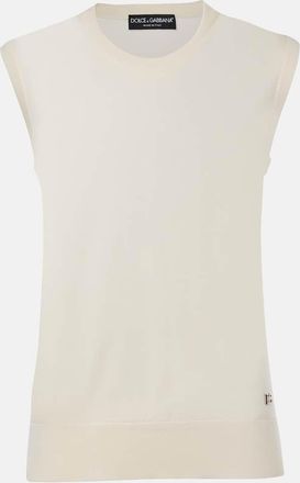 Dolce & Gabbana Top DG aus Kaschmir und Seide