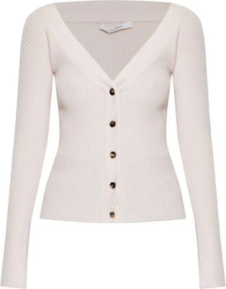 Max Mara Femme, Pulls, Rose, Taille: 42 FR Mxmgioiosa Knitted Cardigan