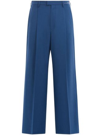 Marni pantalon de costume &agrave; pinces - Bleu