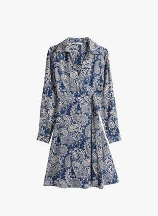 Tommy Hilfiger Robe portefeuille courte &agrave; manches longues