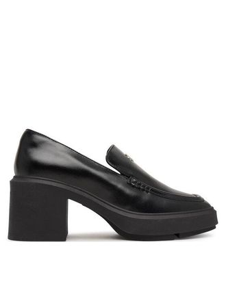 Calvin Klein Halbschuhe Block Heel Loafer Lth Hdw HW0HW03176 Schwarz
