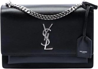 Saint Laurent Pre-owned The Sunset Shoulder Bag - Femme - Pre-owned - Noir - Taille: ONE Size