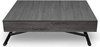 Menzzo Sundance H&ouml;henverstellbarer Couchtisch Vintage Holz