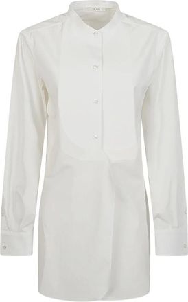 The Row Femme, Blouses et Chemises, Blanc, Taille: 36 FR Chemise Longue Evette