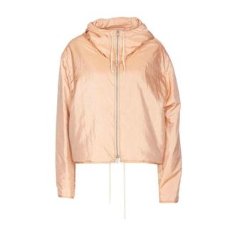 Jil Sander Seiden Zip-Up Kapuzenjacke - - Jackets - Damen - Rosa - S