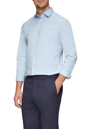 s.Oliver Tailored Fit: Businesshemd aus Baumwollstretch