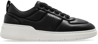 Ferragamo Low-Top Sneaker - Caro Low-top Logo Sneakers - Gr. 43,5 (EU) - in Schwarz - f&uuml;r Damen