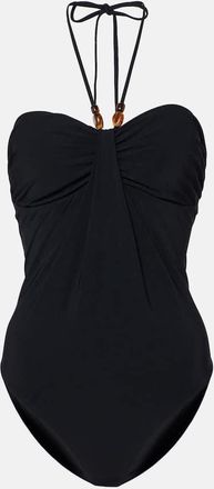 Zimmermann Badeanzug Wylie Drape Halter