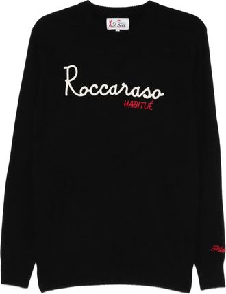 MC2 Saint Barth pull à logo brodé - Noir