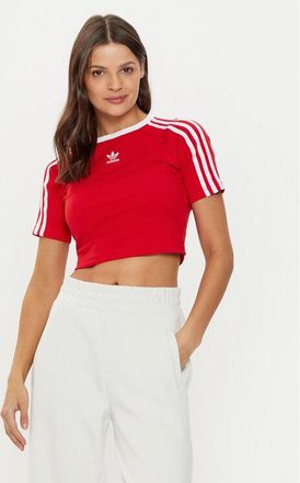 adidas T-Shirt 3-Stripes Baby JD0303 Rot Slim Fit