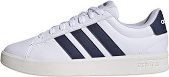 adidas Homme Grand Court 3.0 Shoes, FTWR White/Dark Blue/Core White, 36 2/3 EU