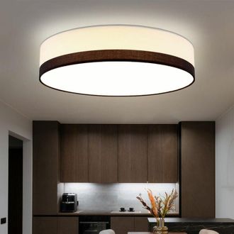 Globo Lighting Plafonnier led cct plafonnier salon lampe de chambre moderne, couleurs claires réglables via interrupteur mural, 40W 1375lm 3000 -6000K, DxH