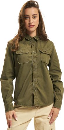 Brandit Women Vintage Shirt Long Sleev, Farbe: Olive, Größe: 3XL