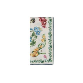 Ferragamo Seidenschal mit Blumen- und Schmetterlingsmotiv - - Accessories - Damen - Mehrfarbig - ONE SIZE