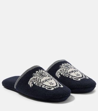 Versace Slippers Medusa aus Baumwollfrottee
