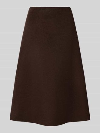 HUGO BOSS A-Linien Midi-Rock aus Woll-Lyocell-Mix Modell Vukina_DF