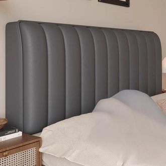 Generic LuxLeather Gesteppter Lederbezug Bettkopfteil Bezug Wasserdicht Staubdicht Verdickt Gepolstert Hochelastischer Schutz&uuml;berzug f&uuml;r Polsterm&ouml;bel Kopfteil