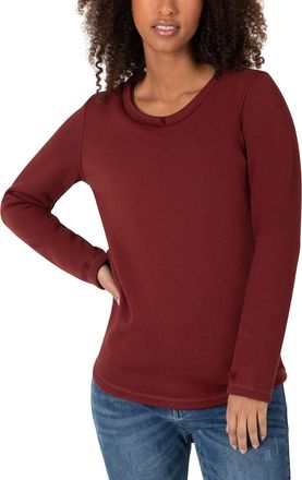 Timezone Damen Roundneck Sweater Sweatshirt, Barolo red, S