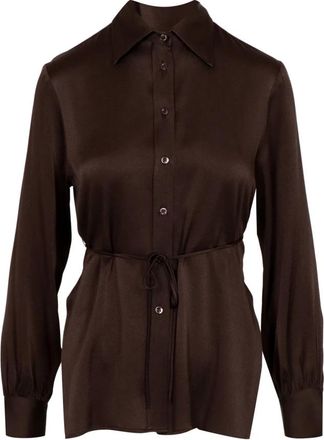 Semicouture Femme, Blouses et Chemises, Brun, Taille: 44 FR Semicouture Chemises